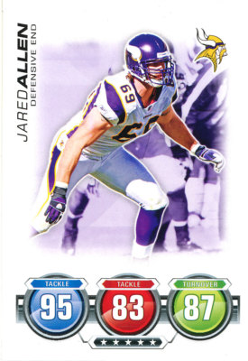 TOPPS-ATTAX N0-C0DE Jared Allen VIKINGS IDAHO ST. | eBay