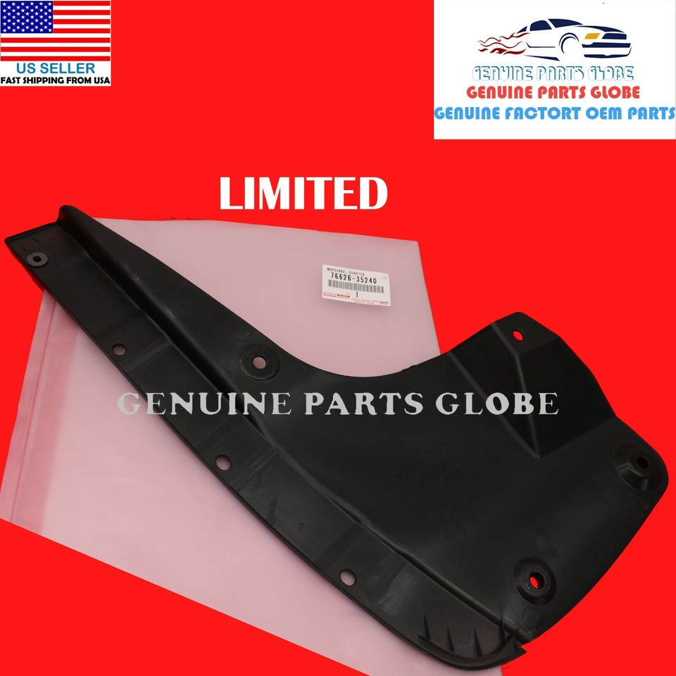 GENUINE OEM TOYOTA 12-21 4RUNNER LIMITED FRONT & REAR FENDER MUDGUARD ...