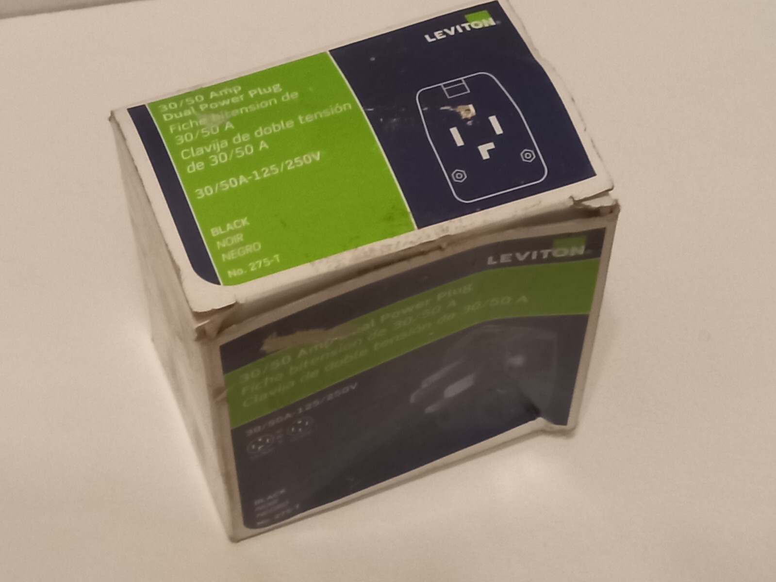 Leviton 30/50 Amp Dual Power Plug 125/250V 275-T | eBay