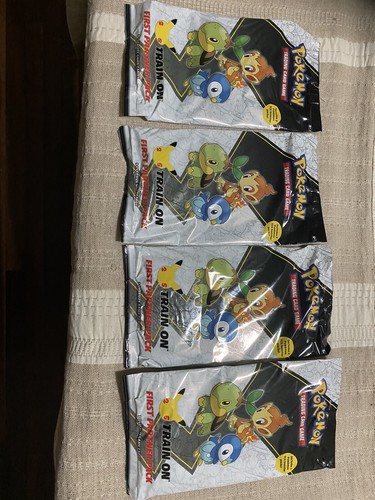 Pokémon TCG 25th Anniversary First Partner Pack Sinnoh X4 820650809613 ...