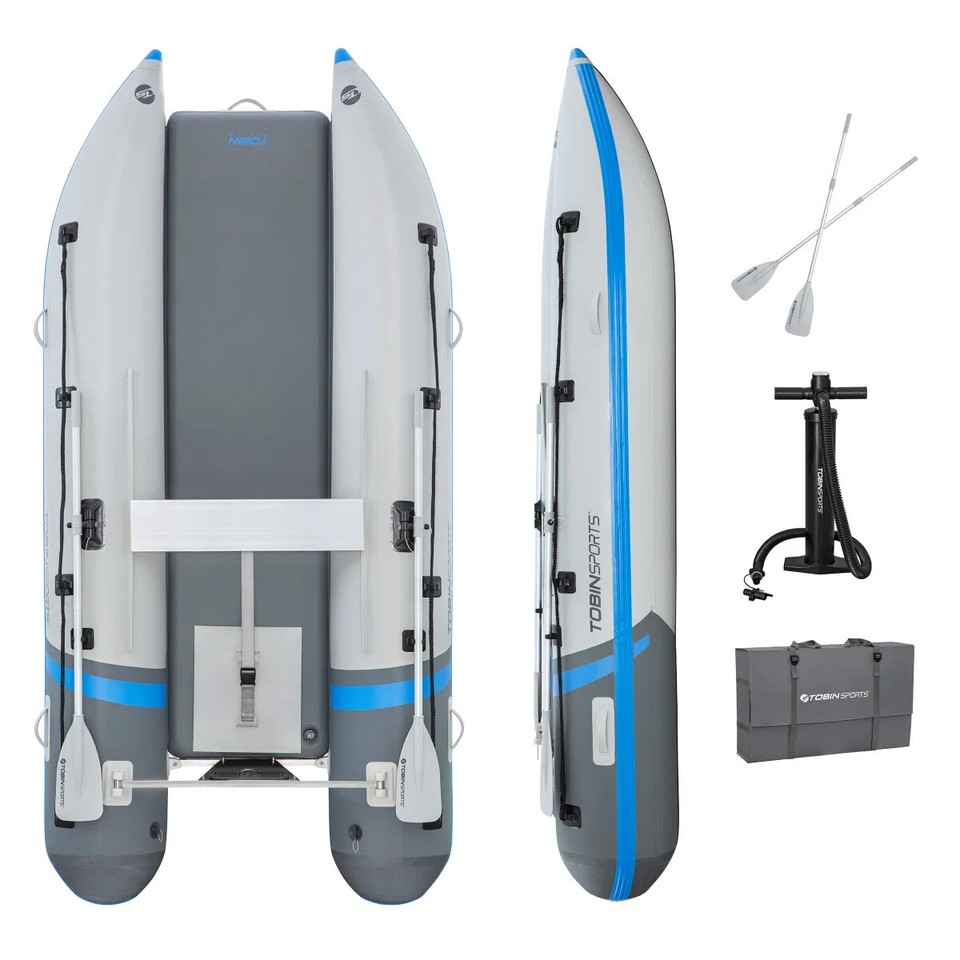 INFLATABLE BOAT DINGHY BOATS SMALL FISHING MINI BLOW UP CATAMARAN STYLE ...