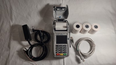 First Data FD130 Credit Card Terminal Free Shipping 4 Paper Rolls ...