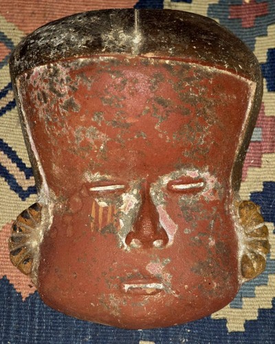 Pre-columbian Moche Death Mask, Peru | eBay