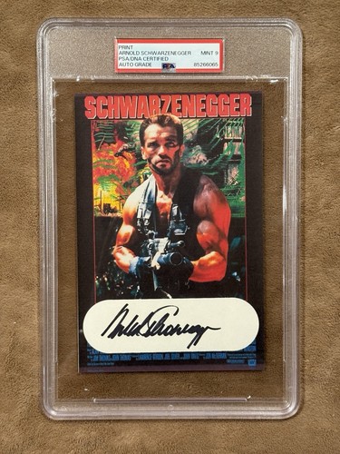 Arnold Schwarzenegger Signed 5x7 Print Predator PSA Autograph Authentic ...