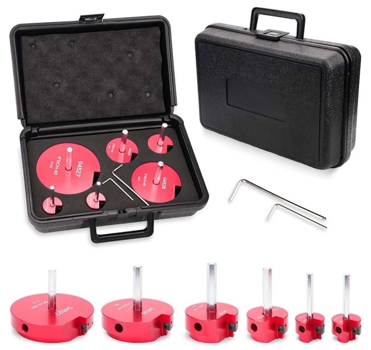 04529 for PPRK6 Plastic Pipe Fitting Reamer 6 Piece Kit for 1/2" Drills ...