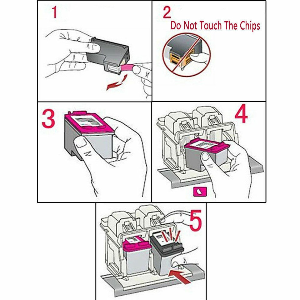 2pack HP 63XL Black Genuine Ink Cartridge Retail Box 63 XL Not Expired ...