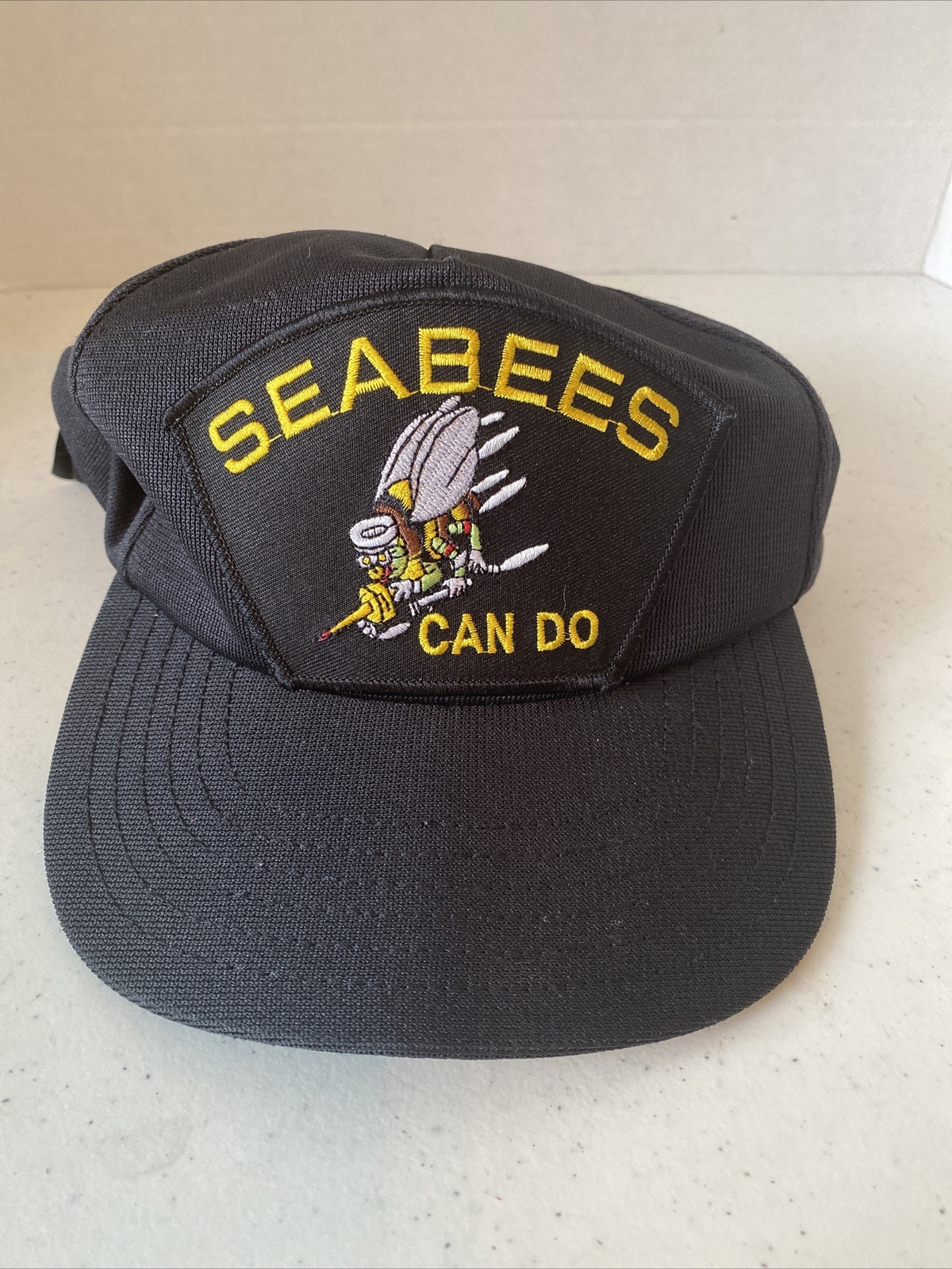 Vtg Hat " SEABEES Can Do" Logo - Gem