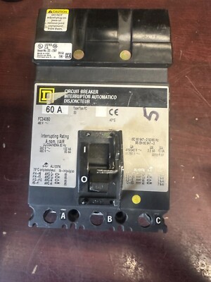 Square D FC34060, 60A, 3-Pole, Shipped Priority Mail | eBay