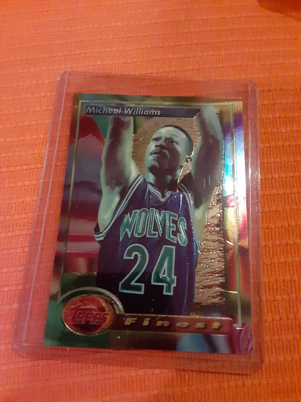MICHAEL WILLIAMS - 1993-94 Topps Finest - #19 Timberwolves Minnesota ...