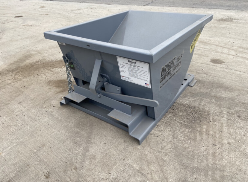1/4 YD WRIGHT SELF DUMPING HOPPER-TRASH-DUMPSTER-RECYCLING HOPPER- FREE ...