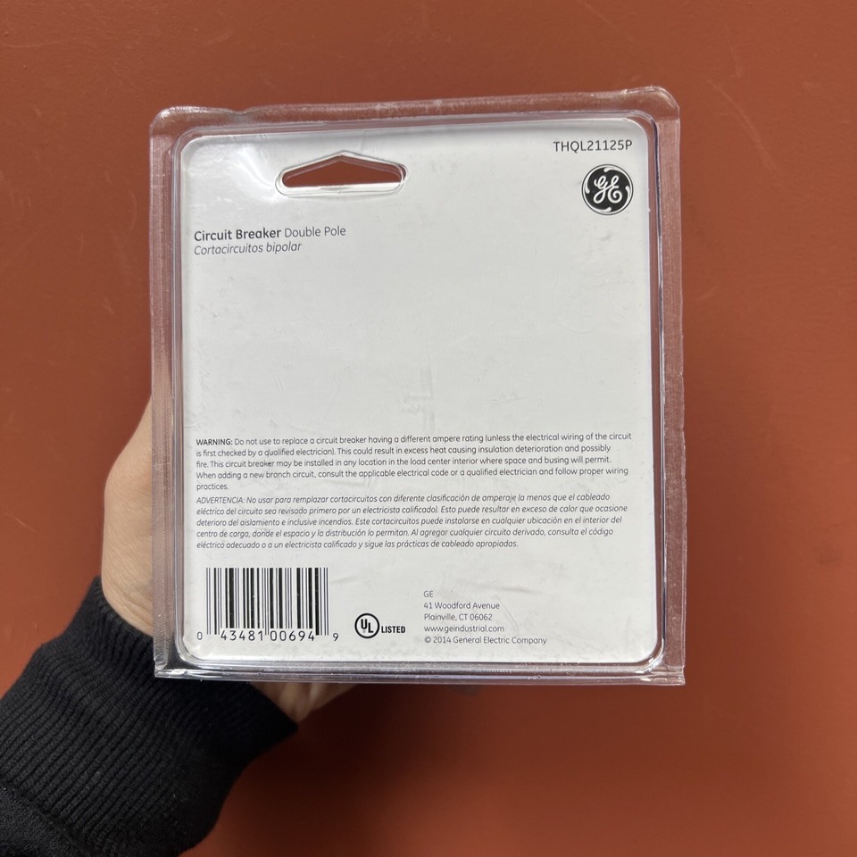 GE 125A Amp Double-Pole Circuit Breaker 120/240AC THQL21125 New Sealed ...