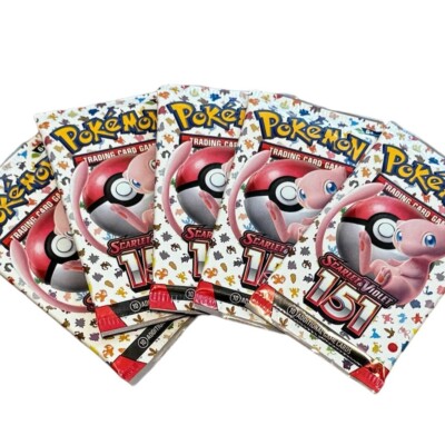 Pokemon 151 TCG Scarlet & Violet Pokémon 151 Booster Packs x5 PACK ...