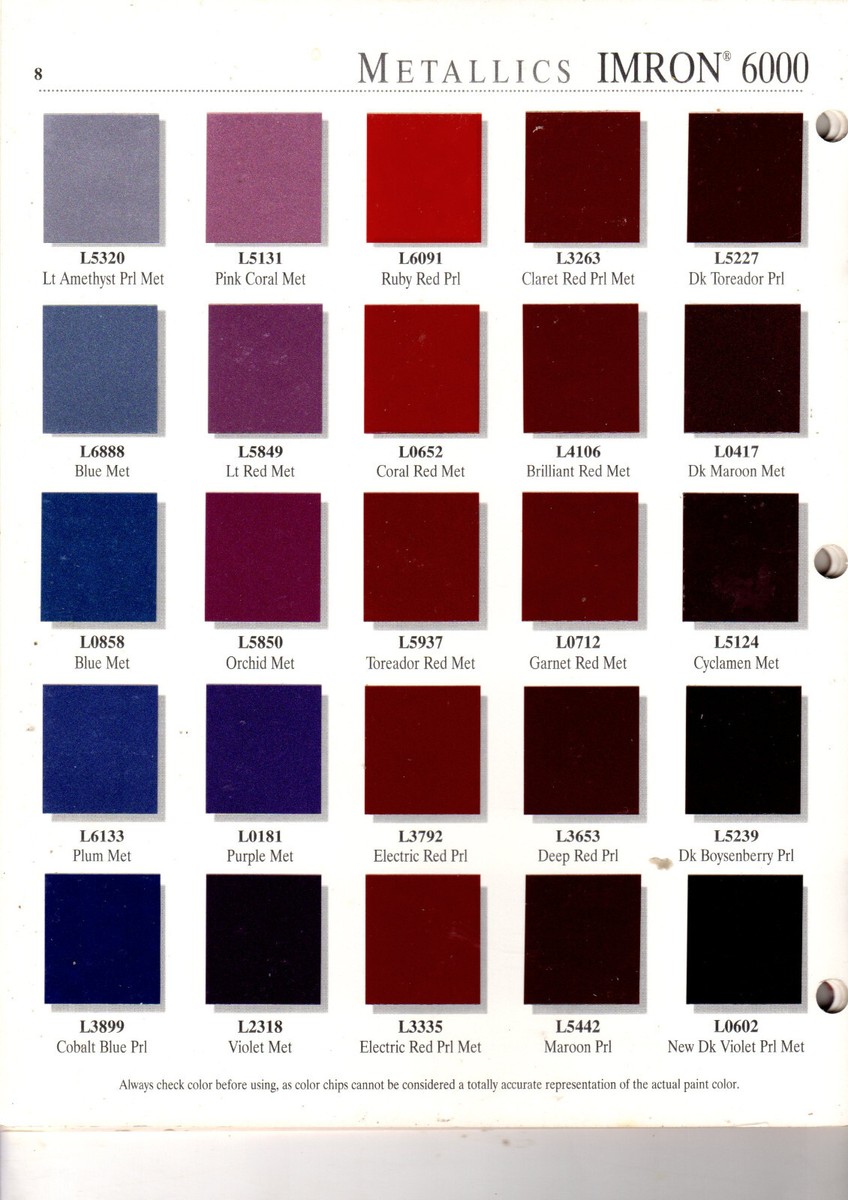 Imron Elite Paint Color Chart Pdf - Infoupdate.org