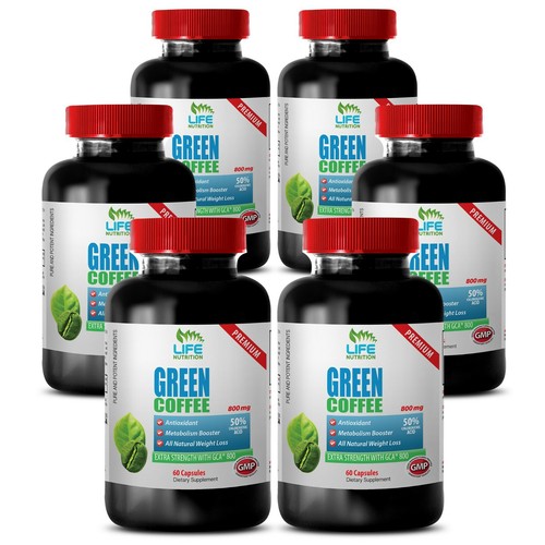 Coffee Bean Green - Green Coffee Extract GCA 800mg - Best Weight Loss ...