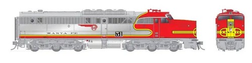 RAPIDO TRAINS (HO) 23545 ATSF ALCO PA-1 # 51L DC/SOUND - NEW | eBay