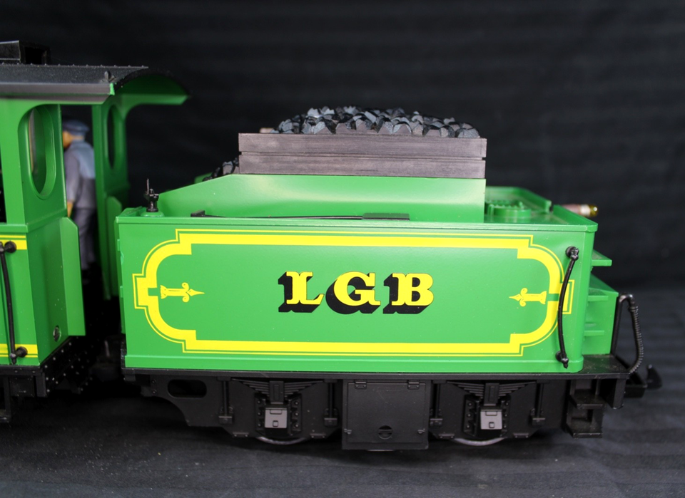 LGB #2017D Green 0-4-0 #6 LOCO with Power Tender & Original Box MINTY ...