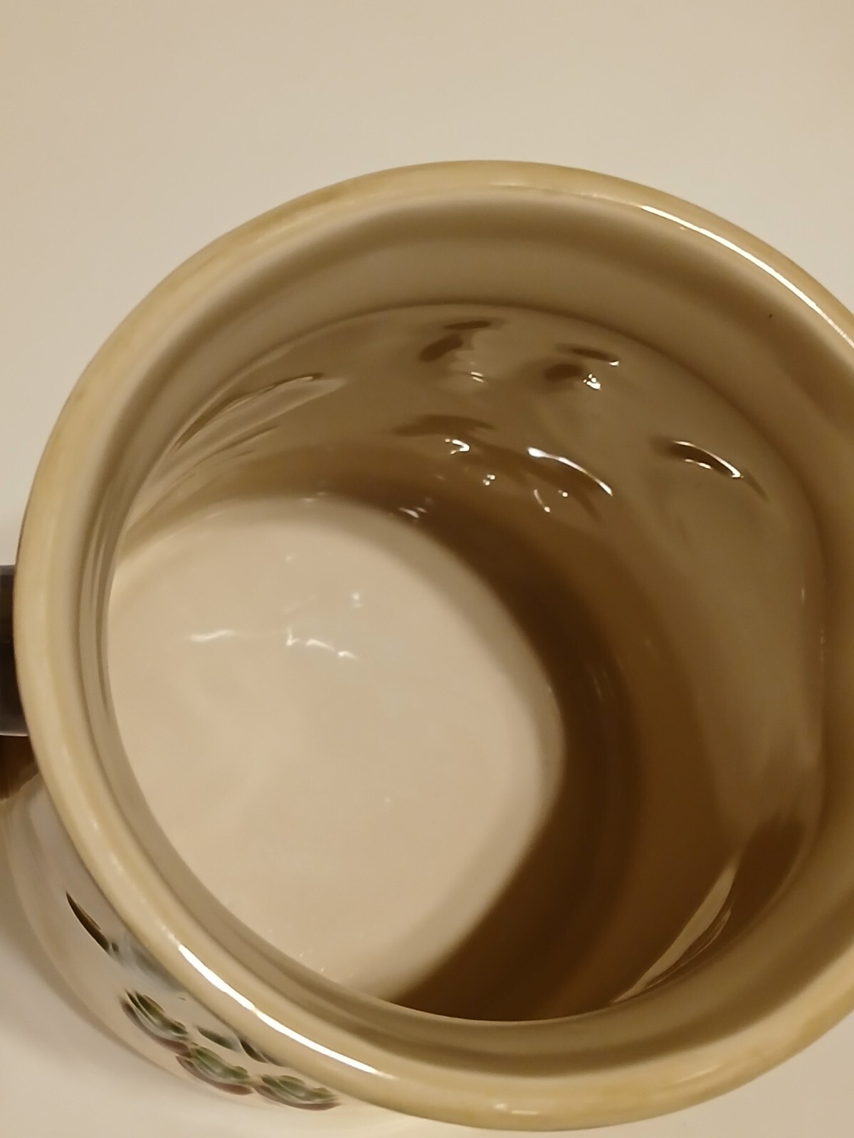 Ladybug Handle Yellow Ceramic Studio Nova Pitcher Summertime Embossed ...