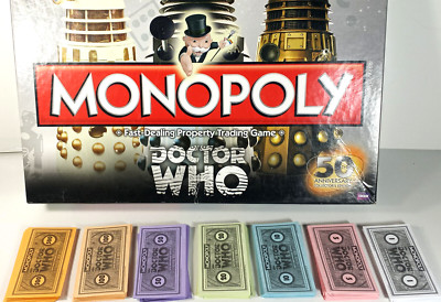 Monopoly Doctor Who 50th Anniversary Edition Replacement Cash Money BBC ...