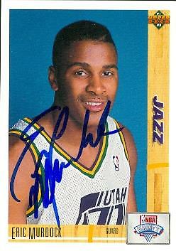 Eric Murdock autographed Basketball Card (Utah Jazz) 1991 Upper Deck ...