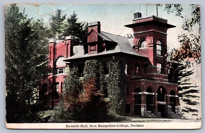 Postcard Durham NH New Hampshire College Nesmith Hall 1914 | eBay