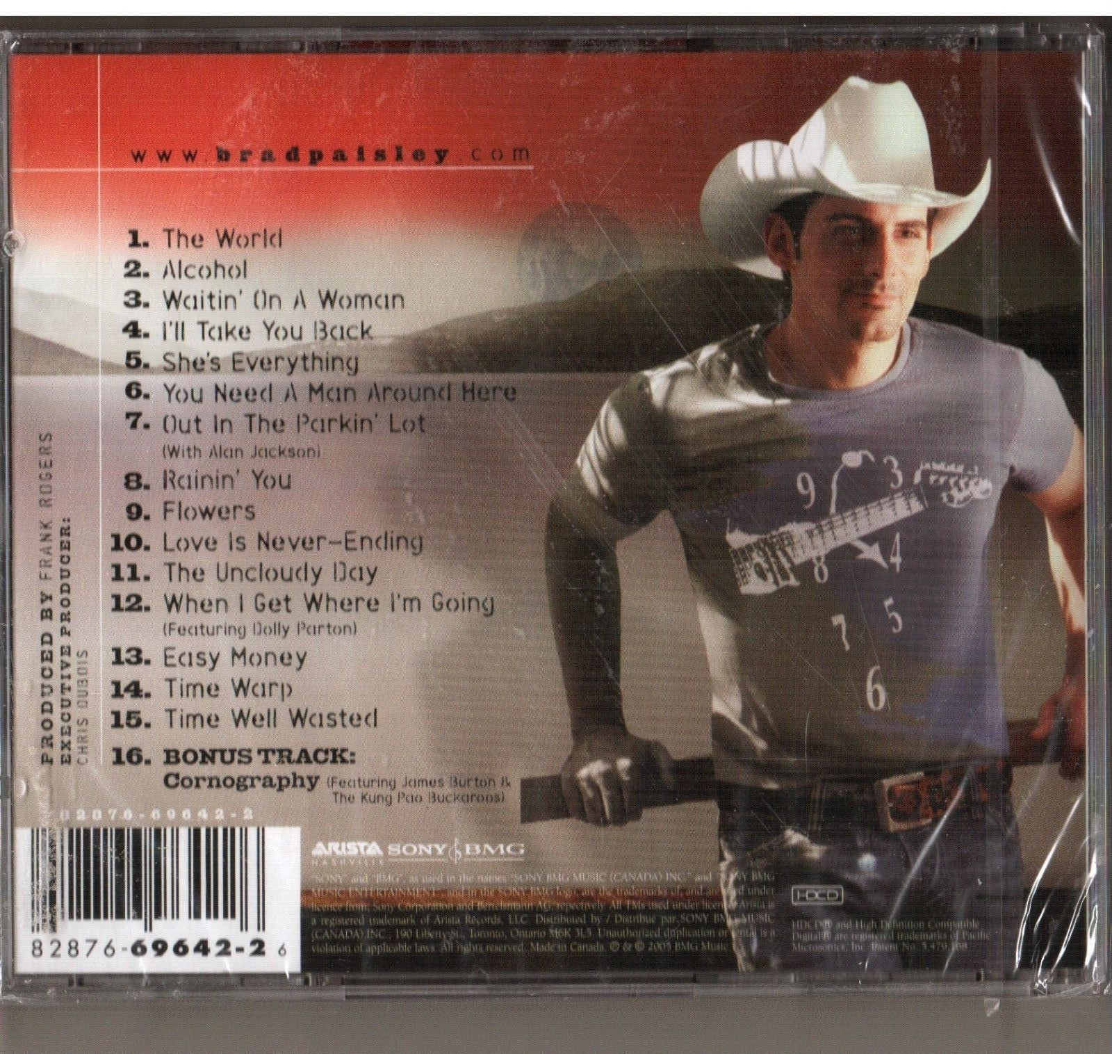 NEW Sealed Best Sounding Brad Paisley TIME WELL WASTED CD Canada HDCD ...