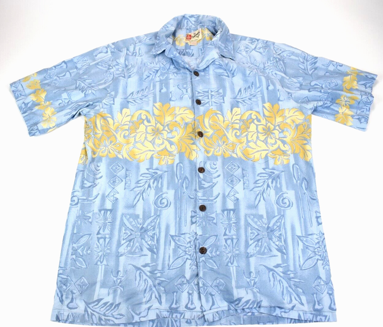 Hilo Hattie Large Mens Shirt The Hawaiian Original Bl… Gem
