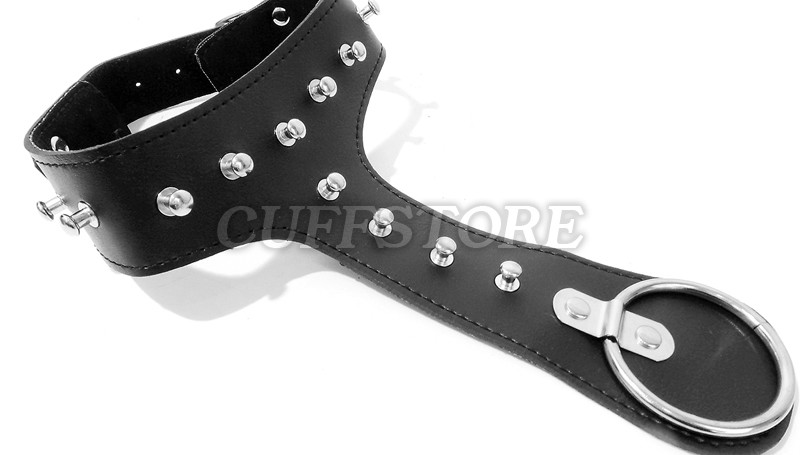 Bondage Neck Restraint Gimp Story of O Style Collar Adjustable Size ...