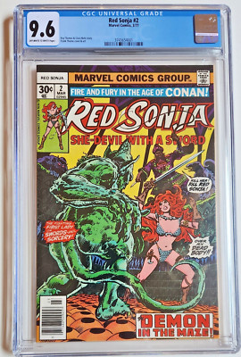 RED SONJA #2 CGC 9.6 NM+ BRONZE AGE BEAUTY RED SONJA FILM ROBERT E ...