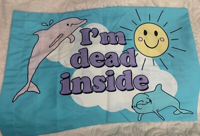 Novelty Funny Dark Humor i’m dead inside pillow cover sham New 1pc | eBay