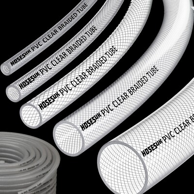 Industrial PVC Braided Hose Heavy-Duty Water & Waste Transfer Tubing ...