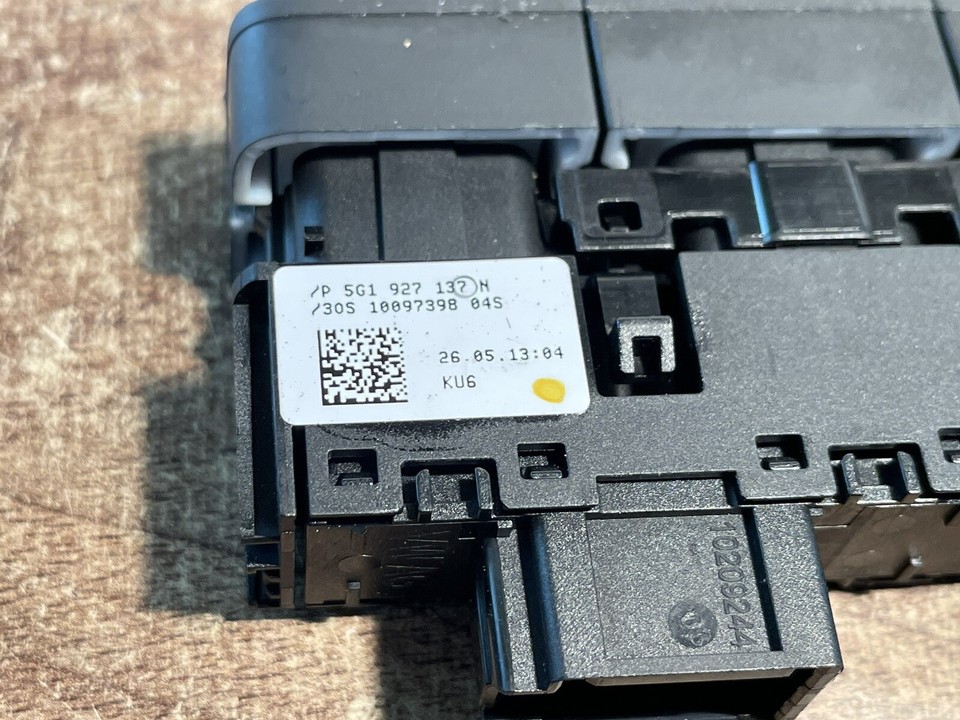 Volkswagen Golf Mk7 2013 Eco Auto Stop Switch Panel 5G1927137N Free ...