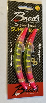 BRAD’S 2-Pack Super Bait original UV “MOUNTAIN ROSE" ORIGINAL Lure NEW ...