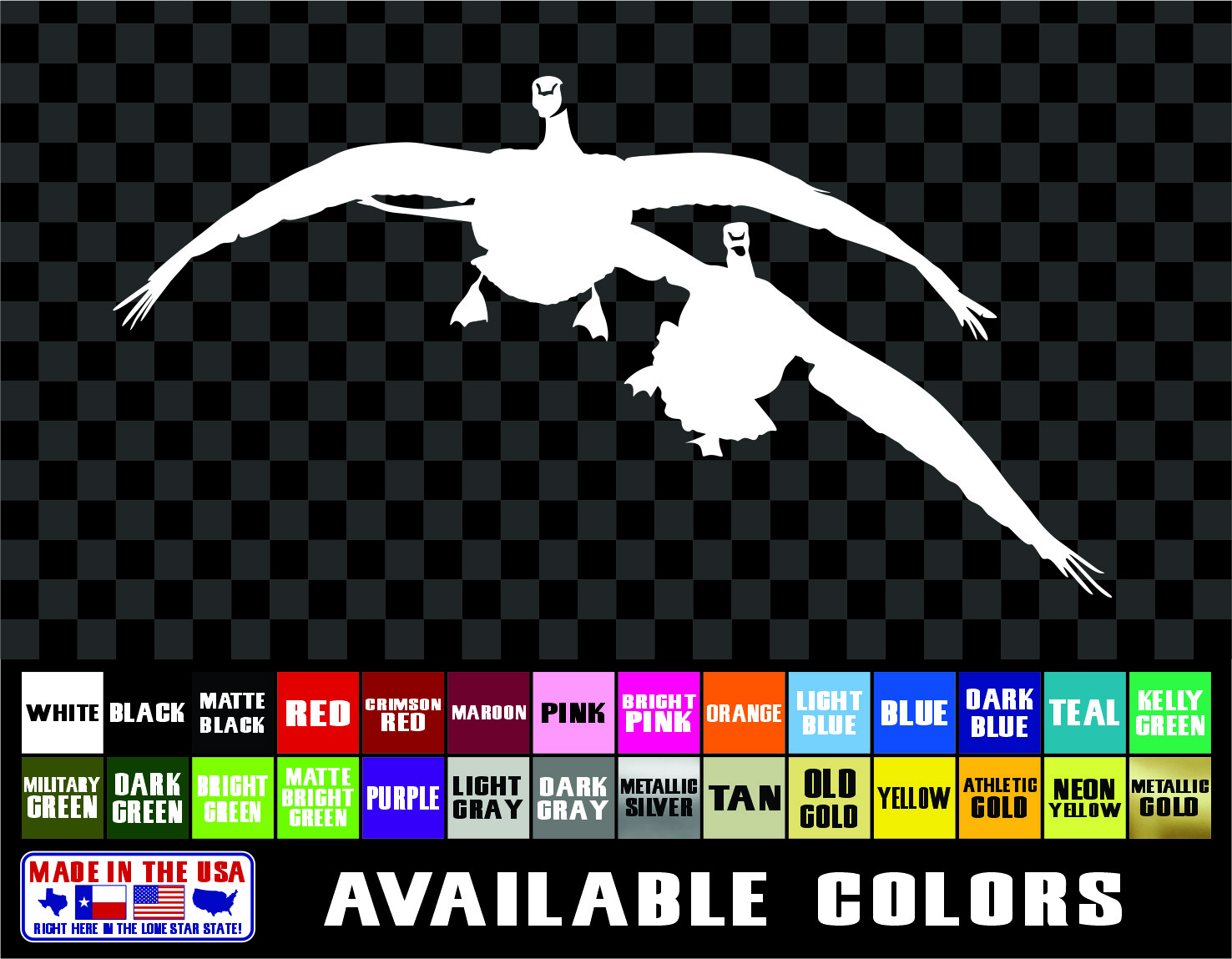 Geese Landing STICKER Flying Waterfowl Vinyl GOOSE Decals Truck Window ...