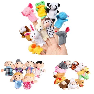 Doll Finger Puppets Baby Educational Hand Toy Learn Story Kid Gift ...