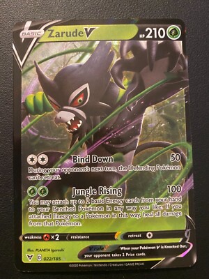 POKEMON TCG ZARUDE V 22/185 VIVID VOLTAGE ULTRA RARE!! | eBay