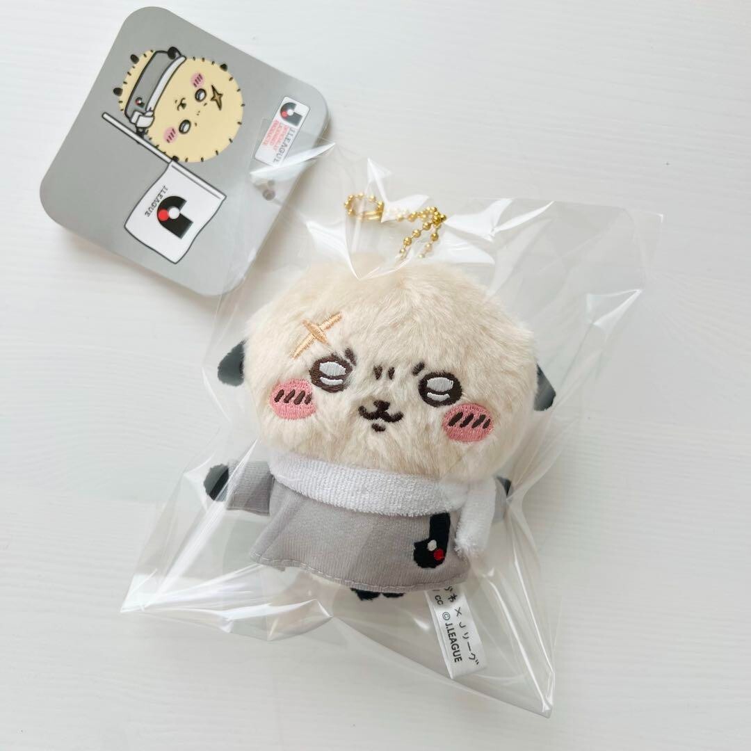 Chiikawa Sea Otter Rakko J-League Mascot Plush Key Chain Japan Soccer ...