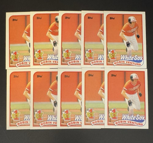 (10) Robin Ventura 1989 Topps ROOKIE Draft Pick #764 Lot - Chicago ...