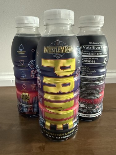 WWE WrestleMania 41 Las Vegas Edition Prime Hydration Sealed Bottle | eBay