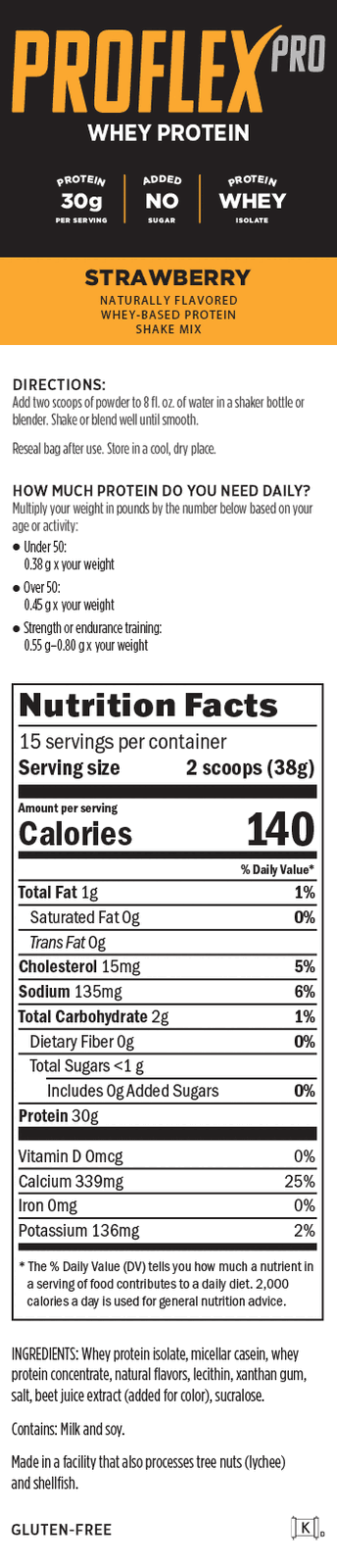 Melaleuca Proflex Pro Whey Protein Shake Strawberry 15 Servings Healthy ...