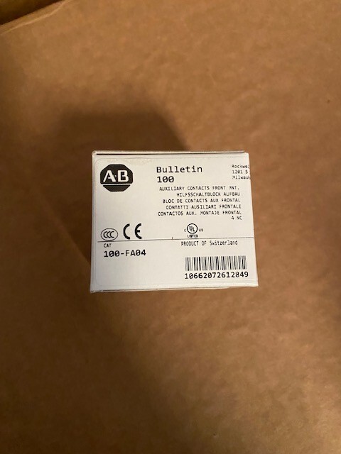 Genuine Allen Bradley 100-FA04 Auxiliary Contacts Front Mount (NEW) | eBay