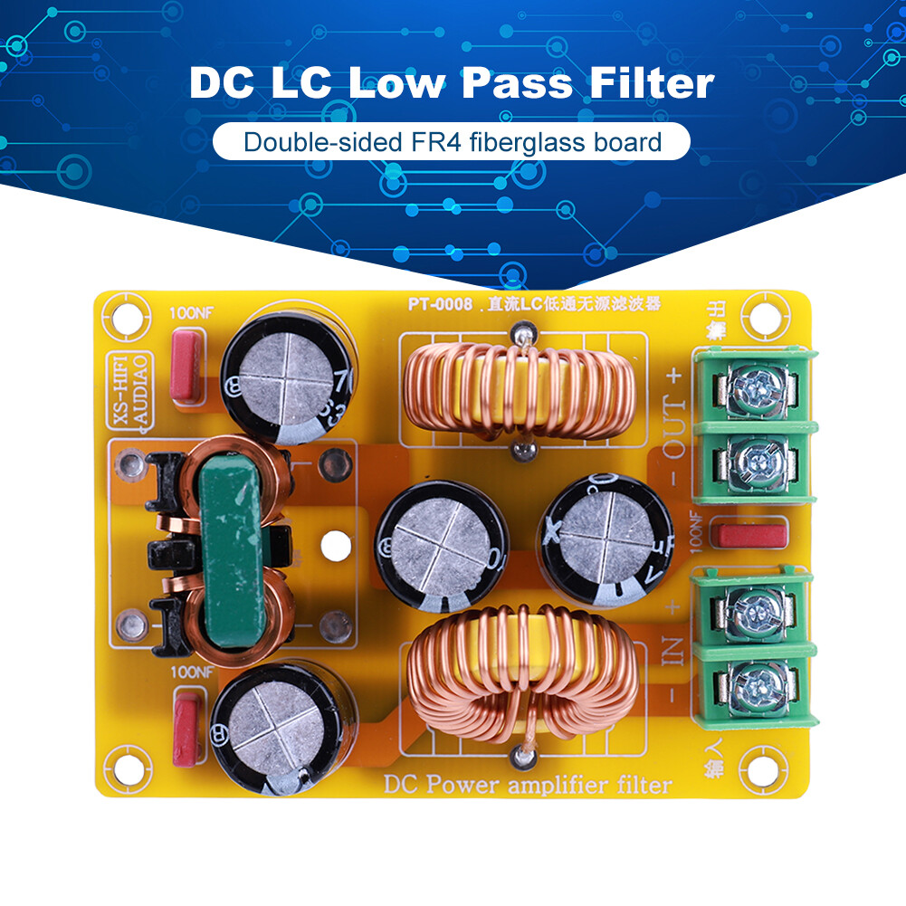 DC LC Low Pass High Frequency Filter 10A 50V Module for Radio Amplifier ...