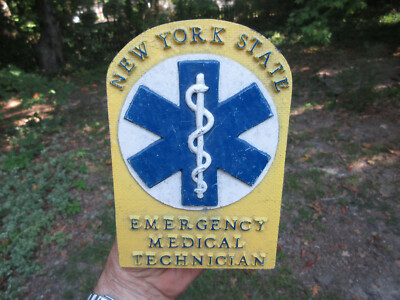 New York State Emergency Medical Technician Bumper Grille Badge NYS EMT ...