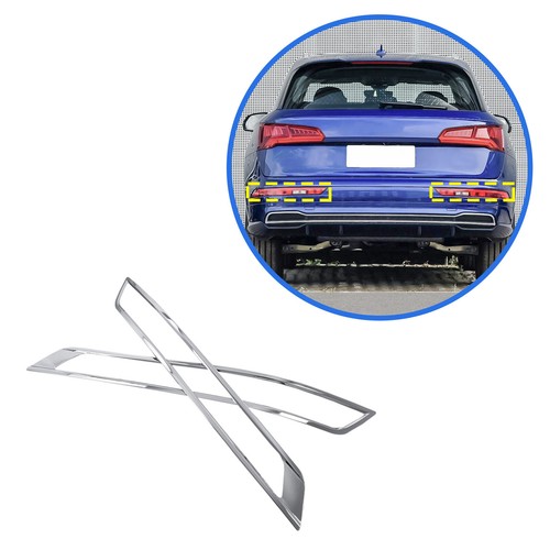 2x Chrome Rear Bumper Fog Light Cover Molding Trim For Audi Q5 SQ5 2018 ...