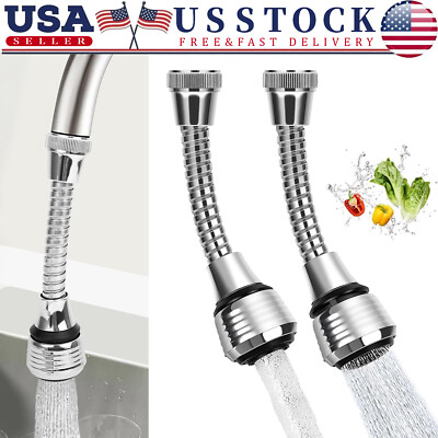 360 Degree Rotating Faucet Movable Kitchen Tap Head Water Saving Nozzle ...