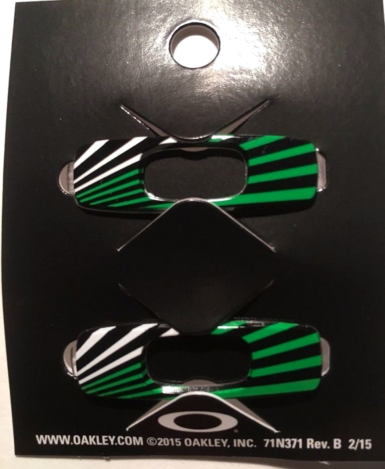 OAKLEY BATWOLF ICONS INTERCHANGEABLE chrome diamond red orange green ...