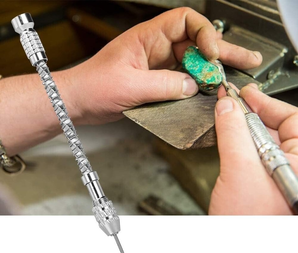 40x Mini Precision Pin Vise Micro Hand Drill Twist Bit Set Kit for ...