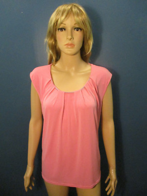 XL pink pleated chain trim blouse by N. TOUCH | eBay