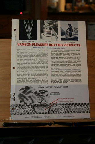 Brochure Samson Cordage Works Boston MA 1975 Marine Boating Vintage ...