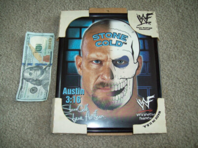 WWF STONE COLD STEVE AUSTIN PIC FRAMED 8 X 10 WWE AEW WcW PRO WRESTLING ...