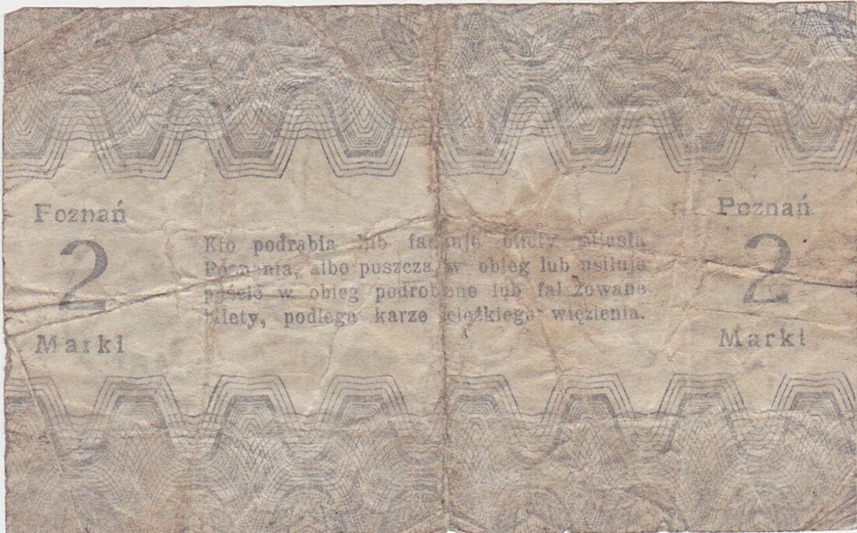 POLAND Miasto Poznan 2 marki 1919 USED | eBay